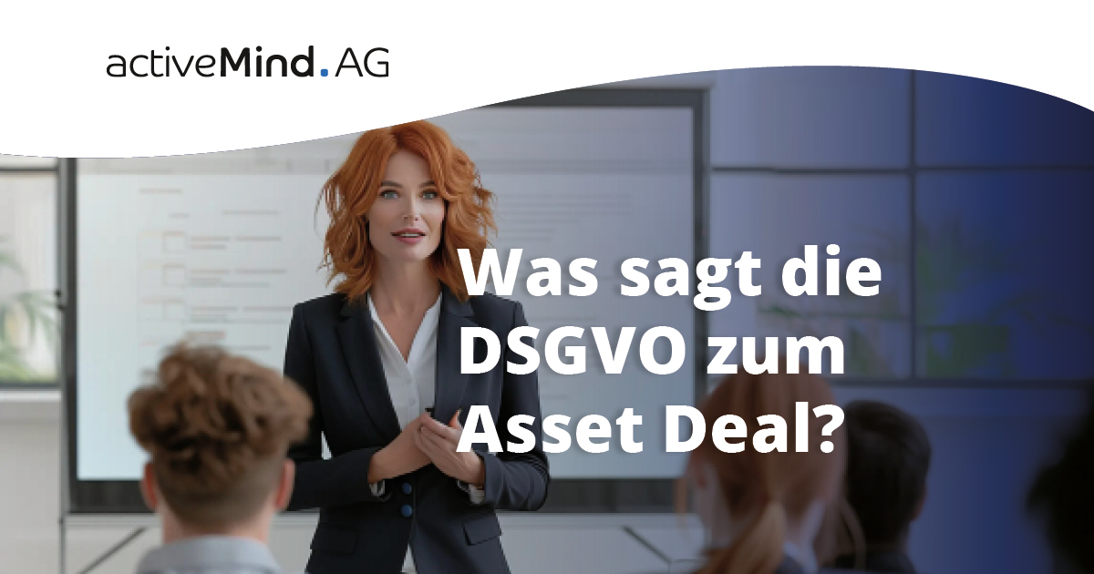 Datenschutz beim Unternehmensverkauf | activeMind AG